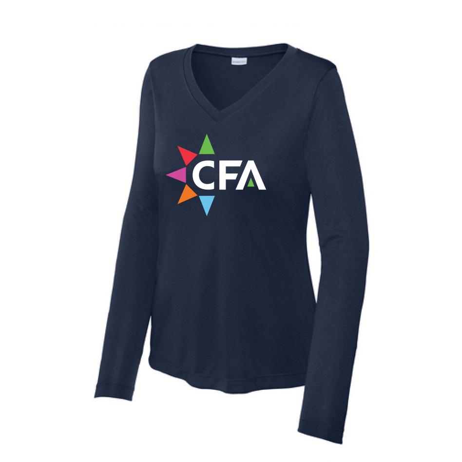 CFA :: Tops :: Women's Big CFA Dri-Fit Navy LS